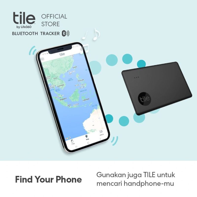 Tile Slim – Bluetooth Tracker / Pelacak Pintar (SAND) – TILE
