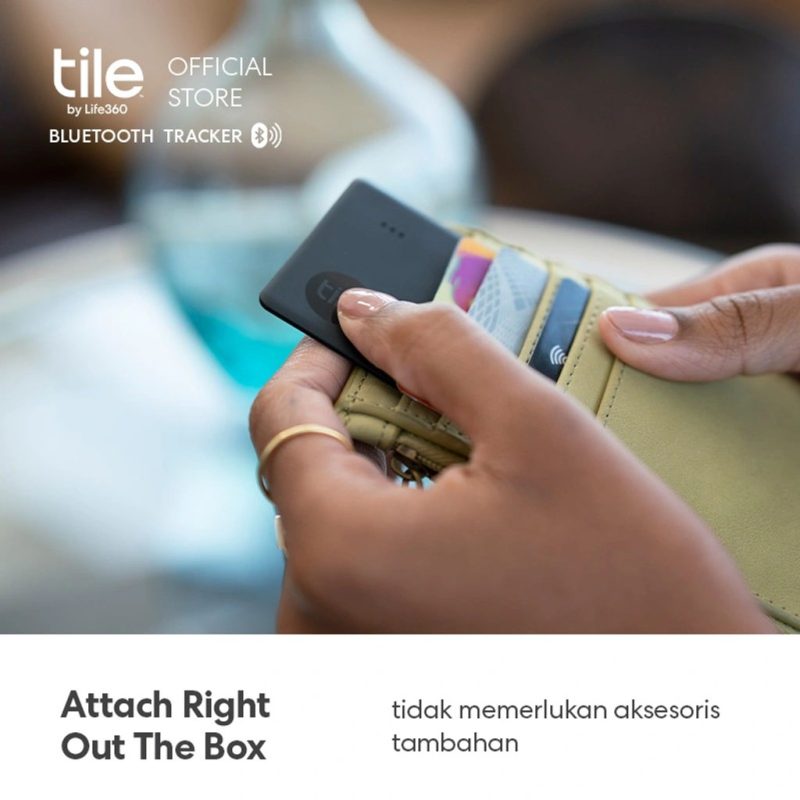 Tile Slim – Bluetooth Tracker / Pelacak Pintar (SAND) – TILE